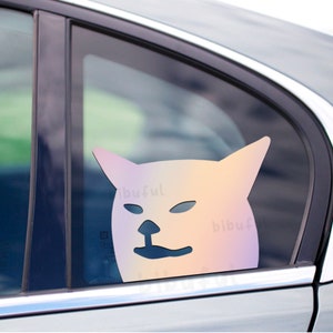 Smudge Cat Meme Peeker Decal - Etsy