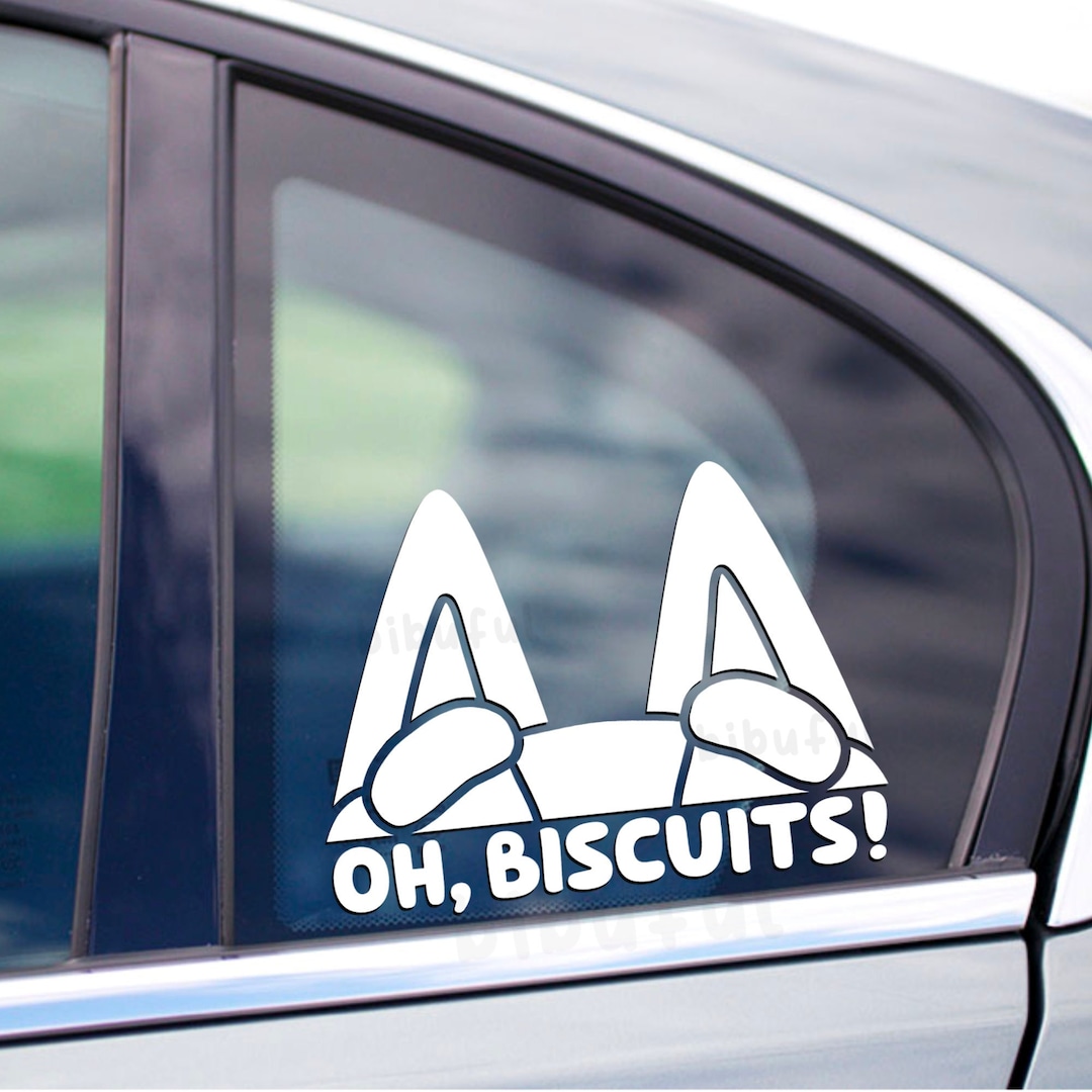 Blue Oh, Biscuits Ears Decal - Etsy