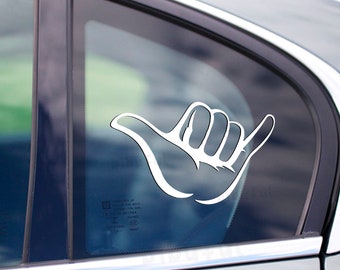 Shaka Sign Hang Loose Hand Sticker Hawaii Decal Colorful Car Decal ...