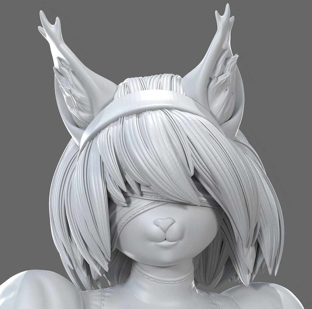 Furry 2B Resin Print | Unpainted - Etsy