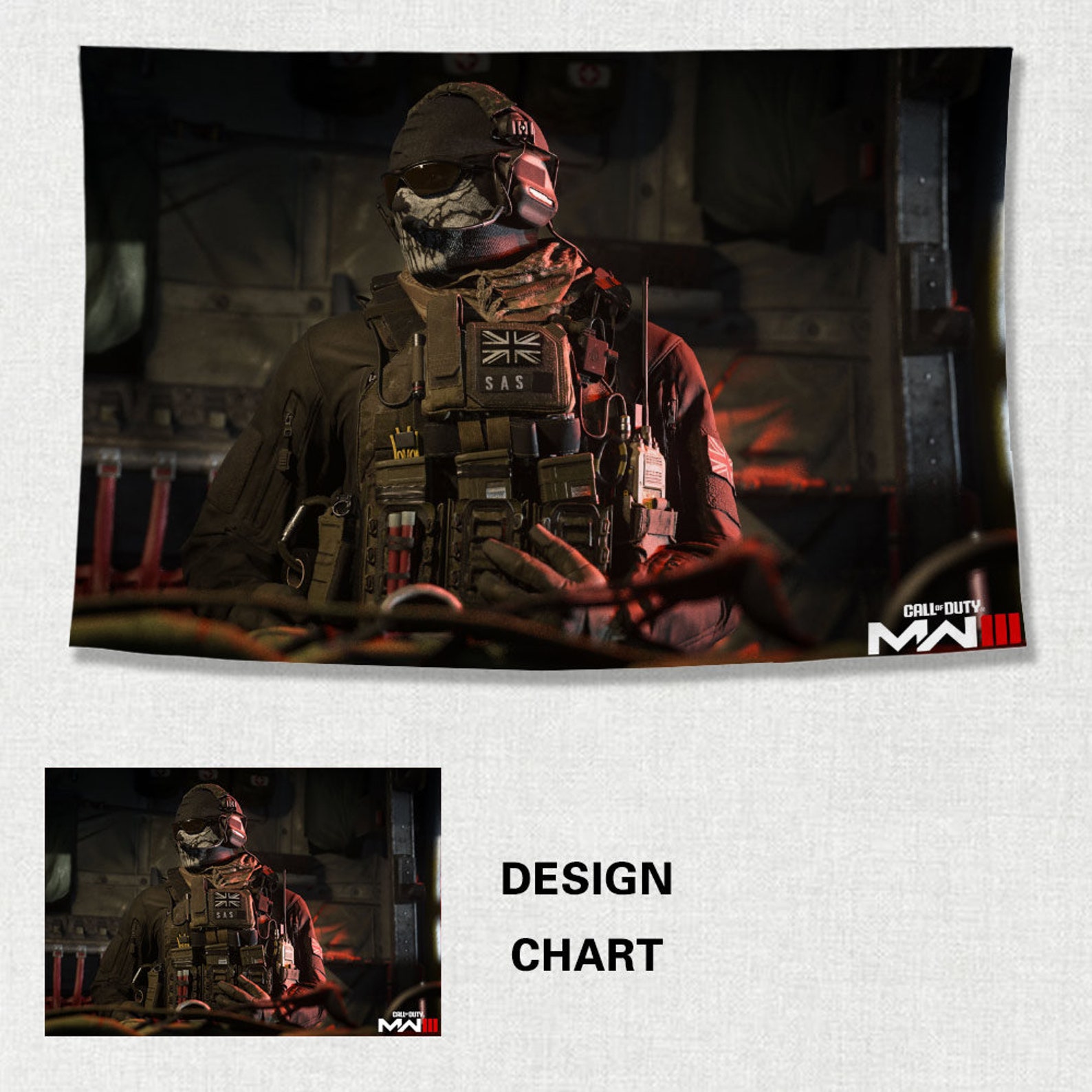 Call of Duty: Modern Warfare 3 Game Poster Tapestry Decorative - Etsy