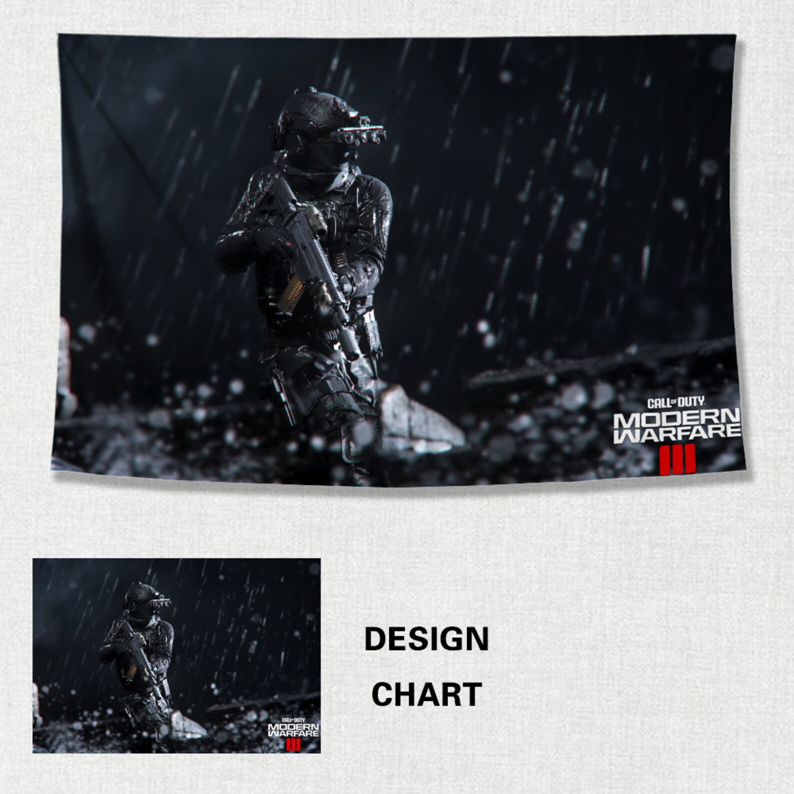 Call of Duty: Modern Warfare 3 Game Poster Tapestry Decorative - Etsy