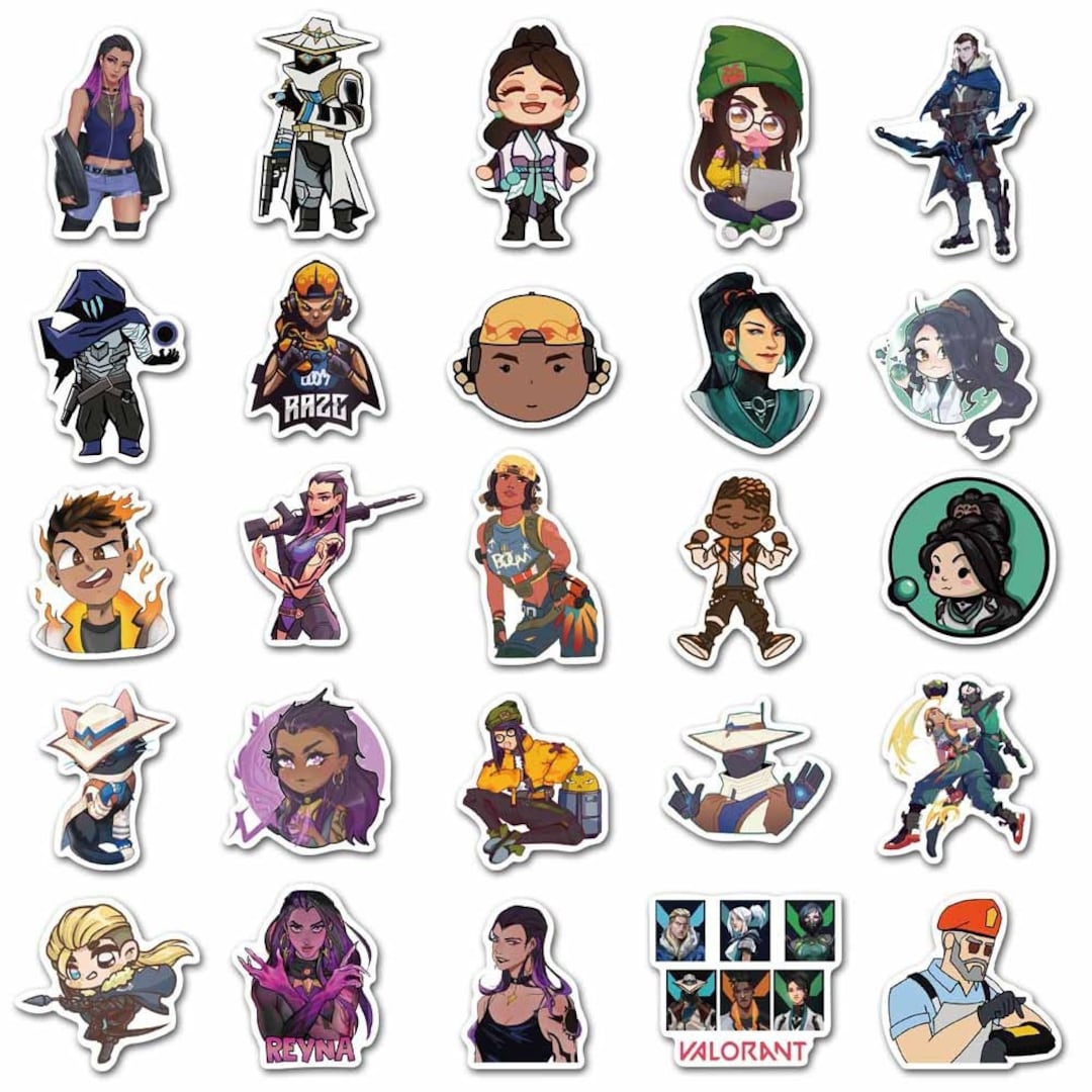 The Valorant Collection Stickers for Gamers on the Go - Etsy