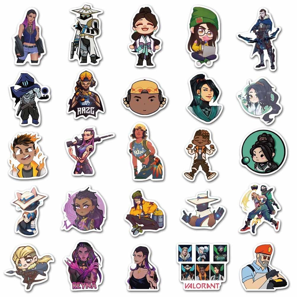The Valorant Collection Stickers for Gamers on the Go - Etsy