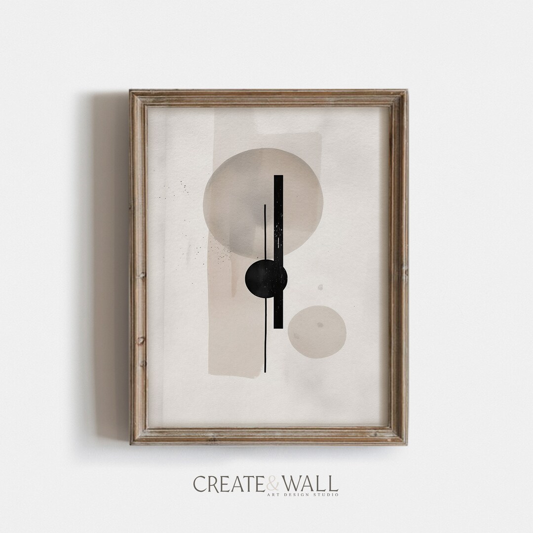 Line Art Print Earth Tones Wall Art Boho Art Prints Large Canvas Art ...
