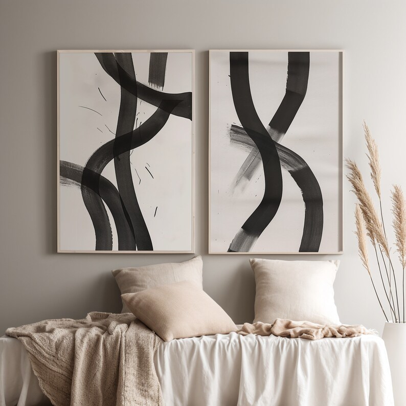 Retro Wall Art Bw Printable Set Gallery Wall Rustic Wall Decor ...