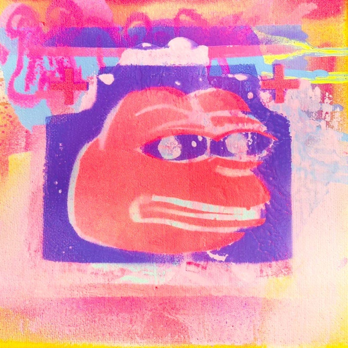 Spray Paint Art Wall Art Meme Pop Art Pepe - HODL - Etsy