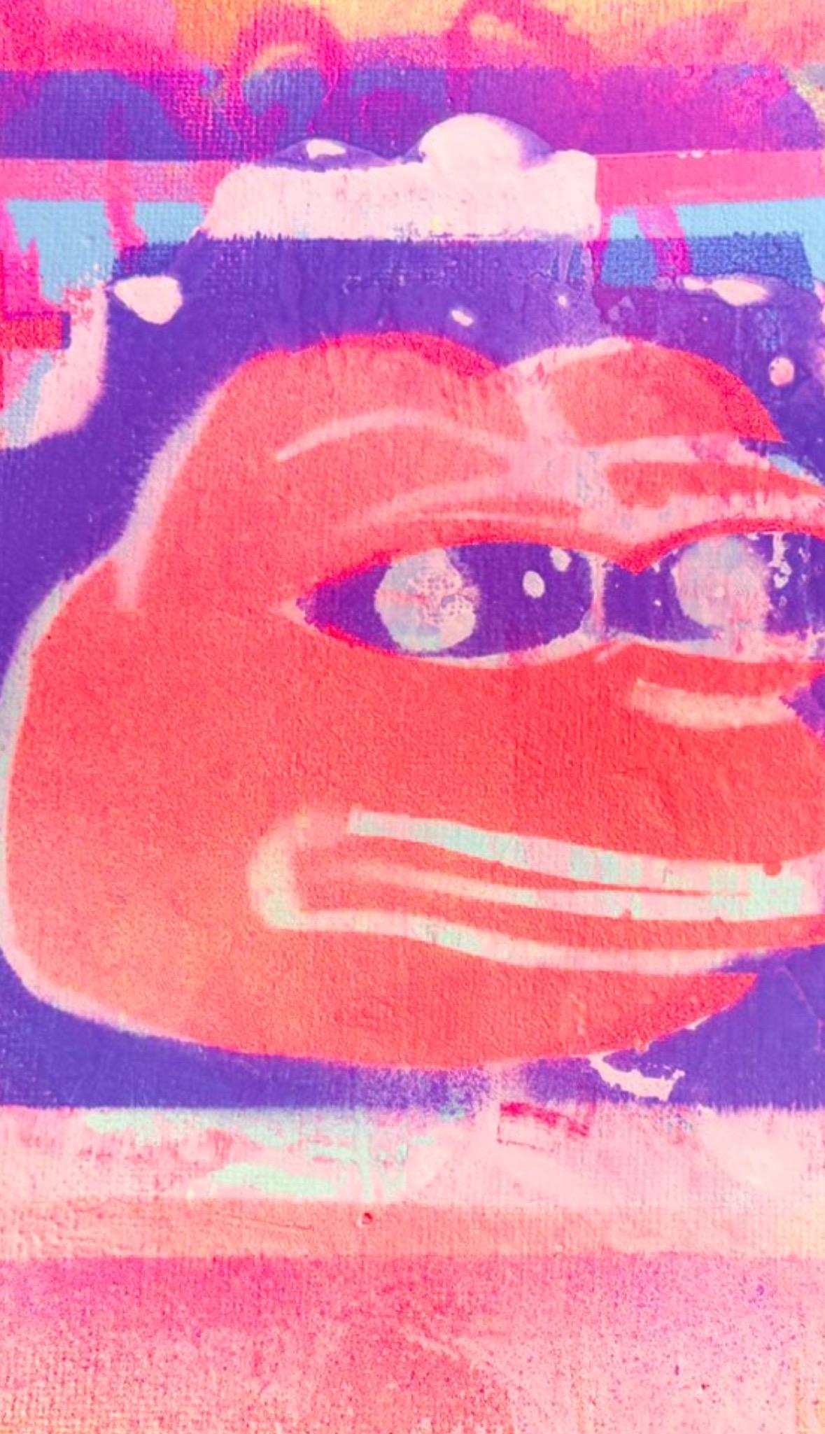 Spray Paint Art Wall Art Meme Pop Art Pepe - HODL - Etsy