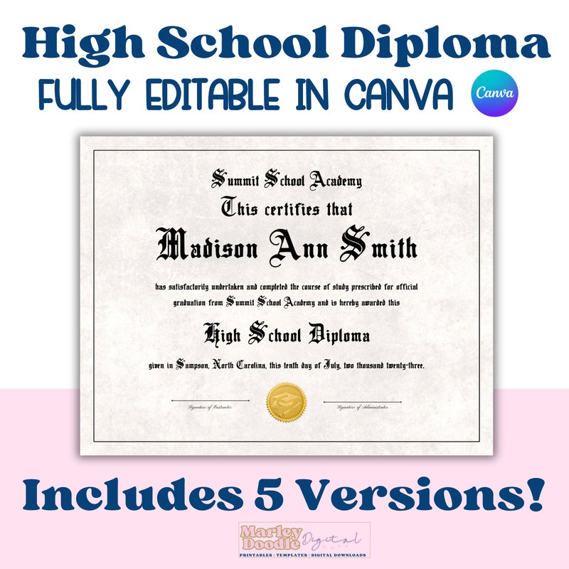 Diploma - Etsy