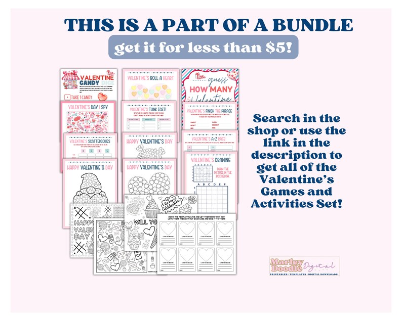 Valentines Candy Guessing Game: Classroom Party (PDF) - Etsy