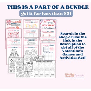 Printable Valentines Day I Spy Game, Classroom Valentine Activity ...
