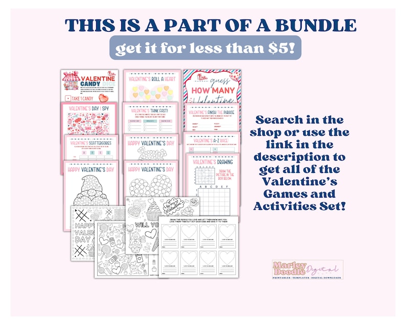 Printable Valentines Day I Spy Game, Classroom Valentine Activity ...