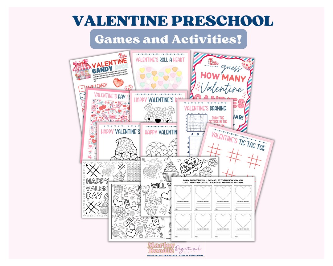Preschool Valentines Day Activities and Games, Classroom Valentine ...