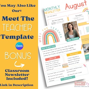 Newsletter Template Bundle, PTA Templates, 12 Months of School ...