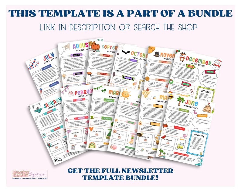December Newsletter Template: Holiday Classroom PTO (canva Editable ...
