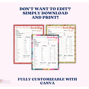 Employee My Favorites List: Wishlist and Appreciation Survey (canva ...