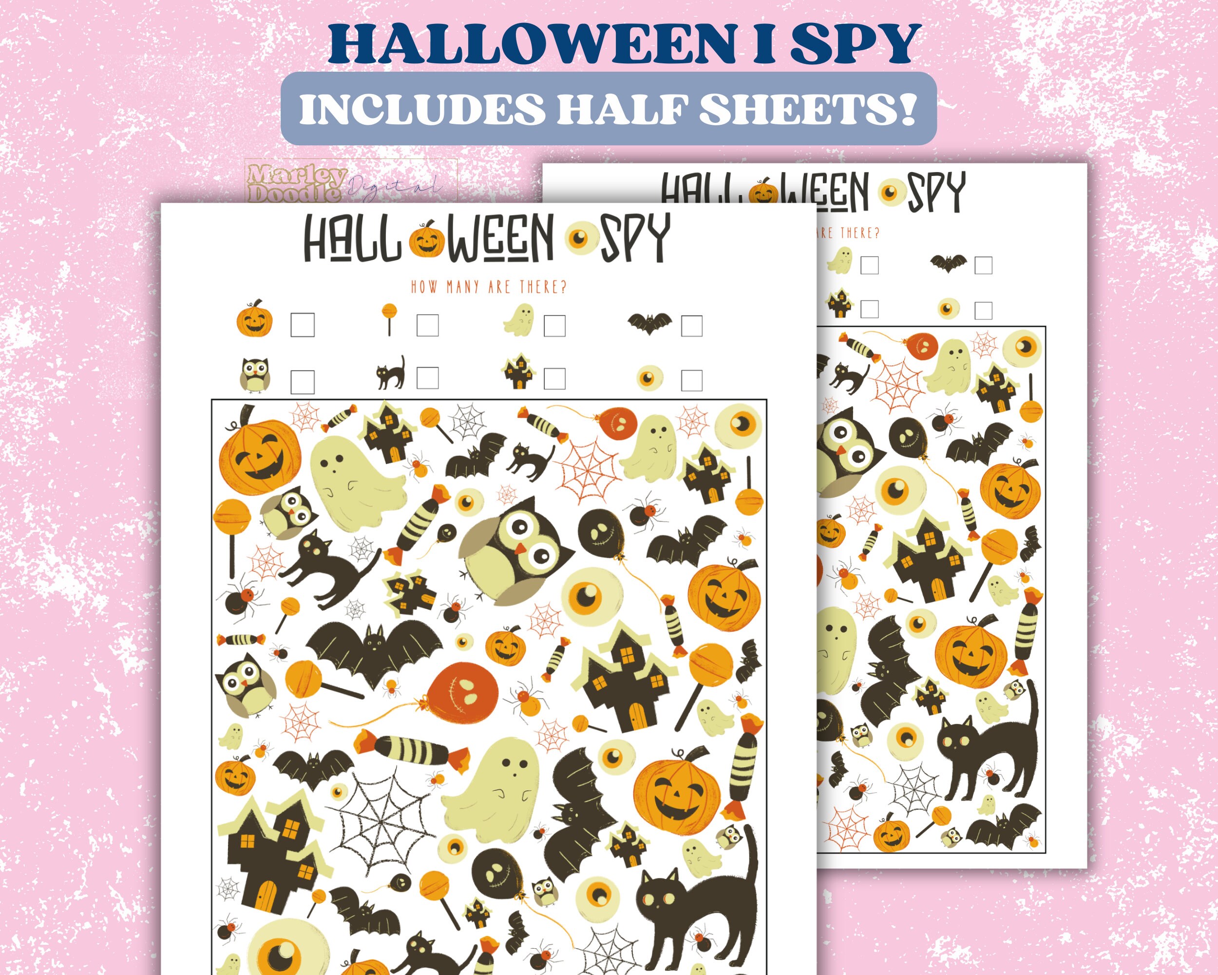 Halloween I Spy Printable for Kids, Kids Halloween Party Printable - Etsy