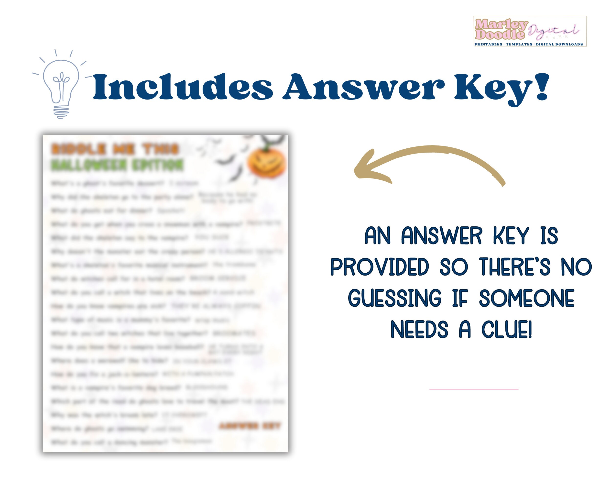 Halloween Riddles Printable for Kids Riddle Me This - Etsy