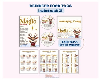 Printable Reindeer Food Labels - Personalized Christmas Magic Dust Tags ...