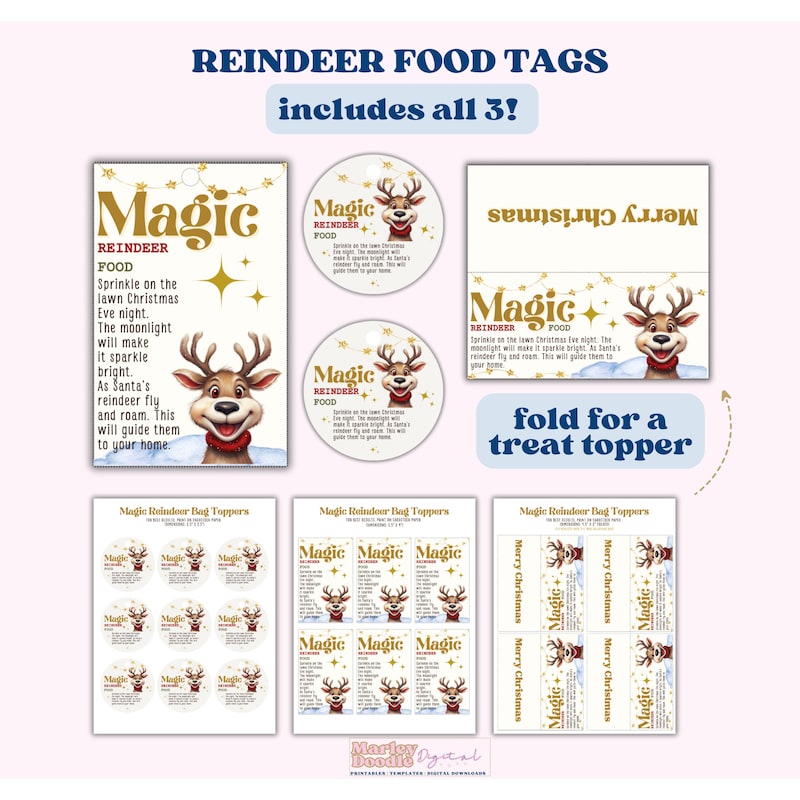 Reindeer Food Label - Etsy