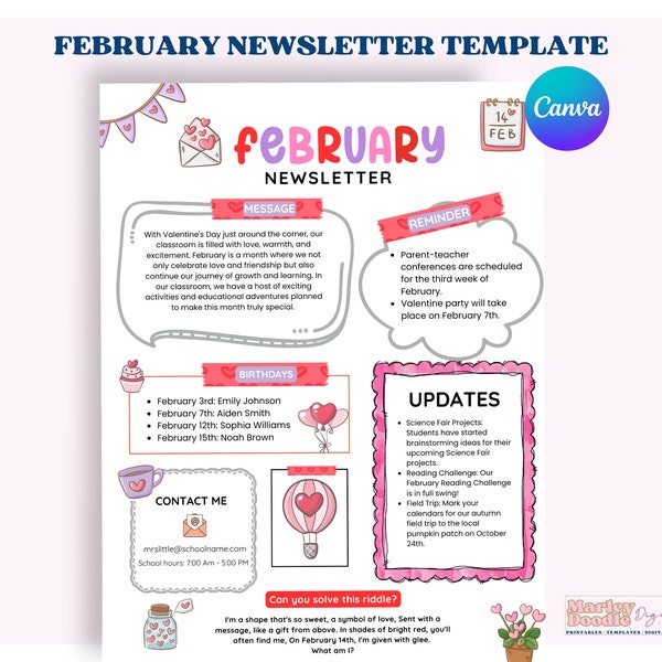 Valentine Template - Etsy