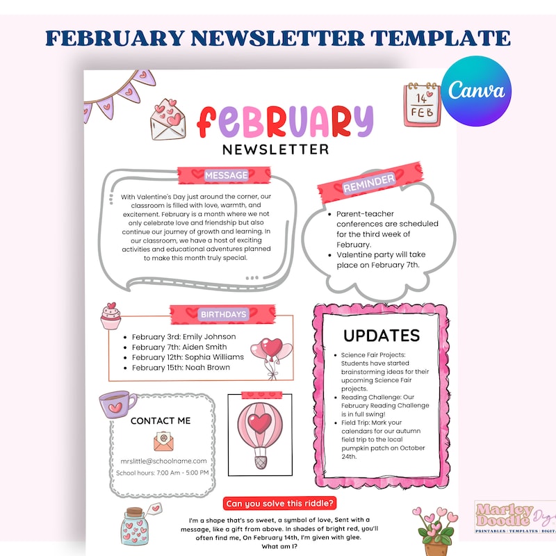 Newsletter Template - Etsy