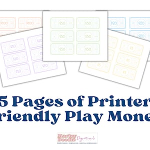Printable Play Money for Dramatic and Imaginative Play - Etsy