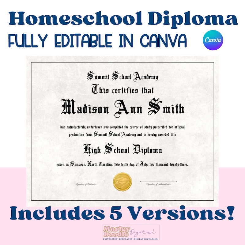 Custom Fake Diploma - Etsy