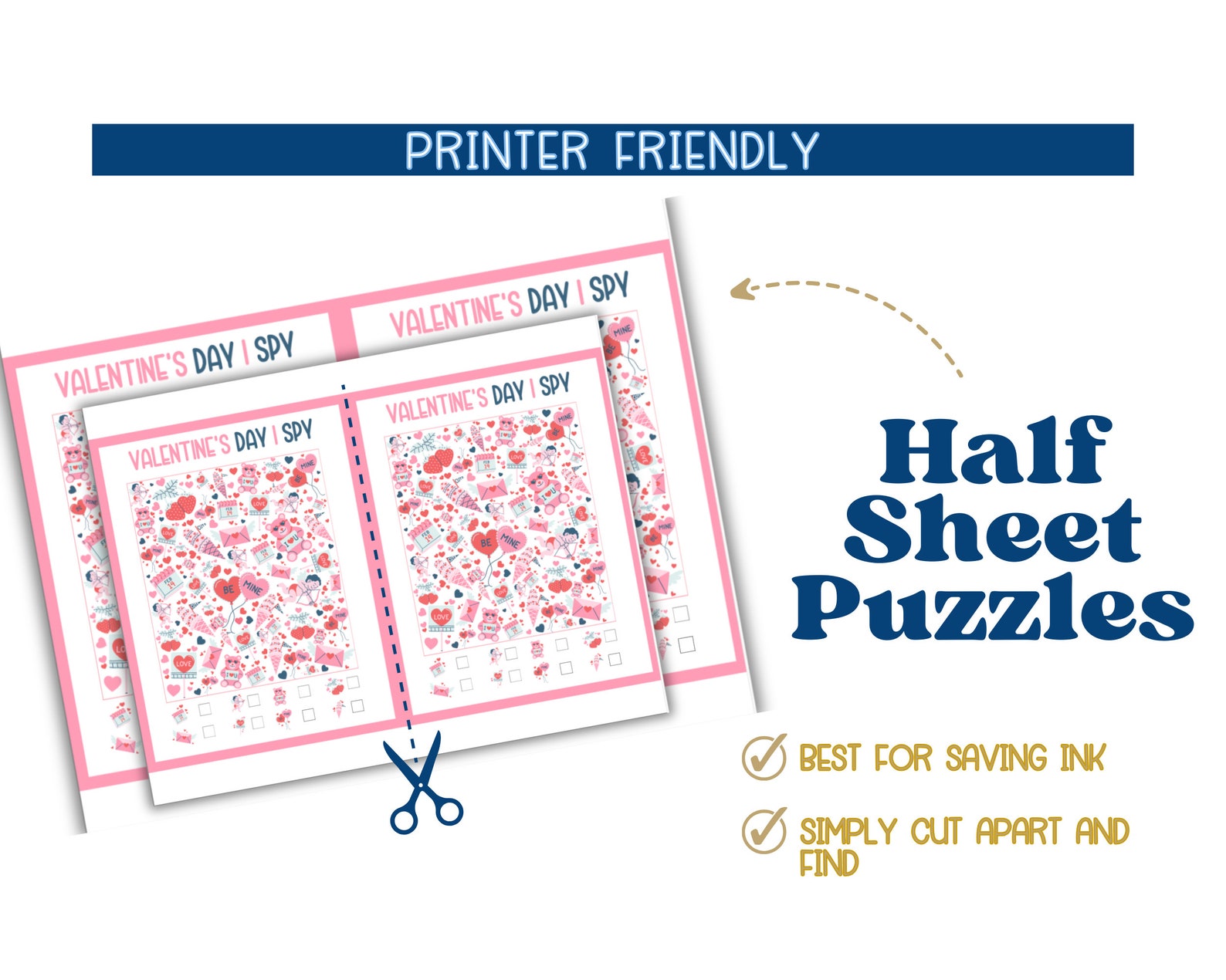 Printable Valentines Day I Spy Game, Classroom Valentine Activity ...