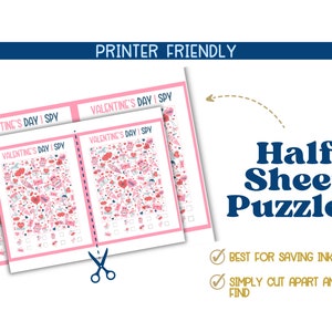 Printable Valentines Day I Spy Game, Classroom Valentine Activity ...