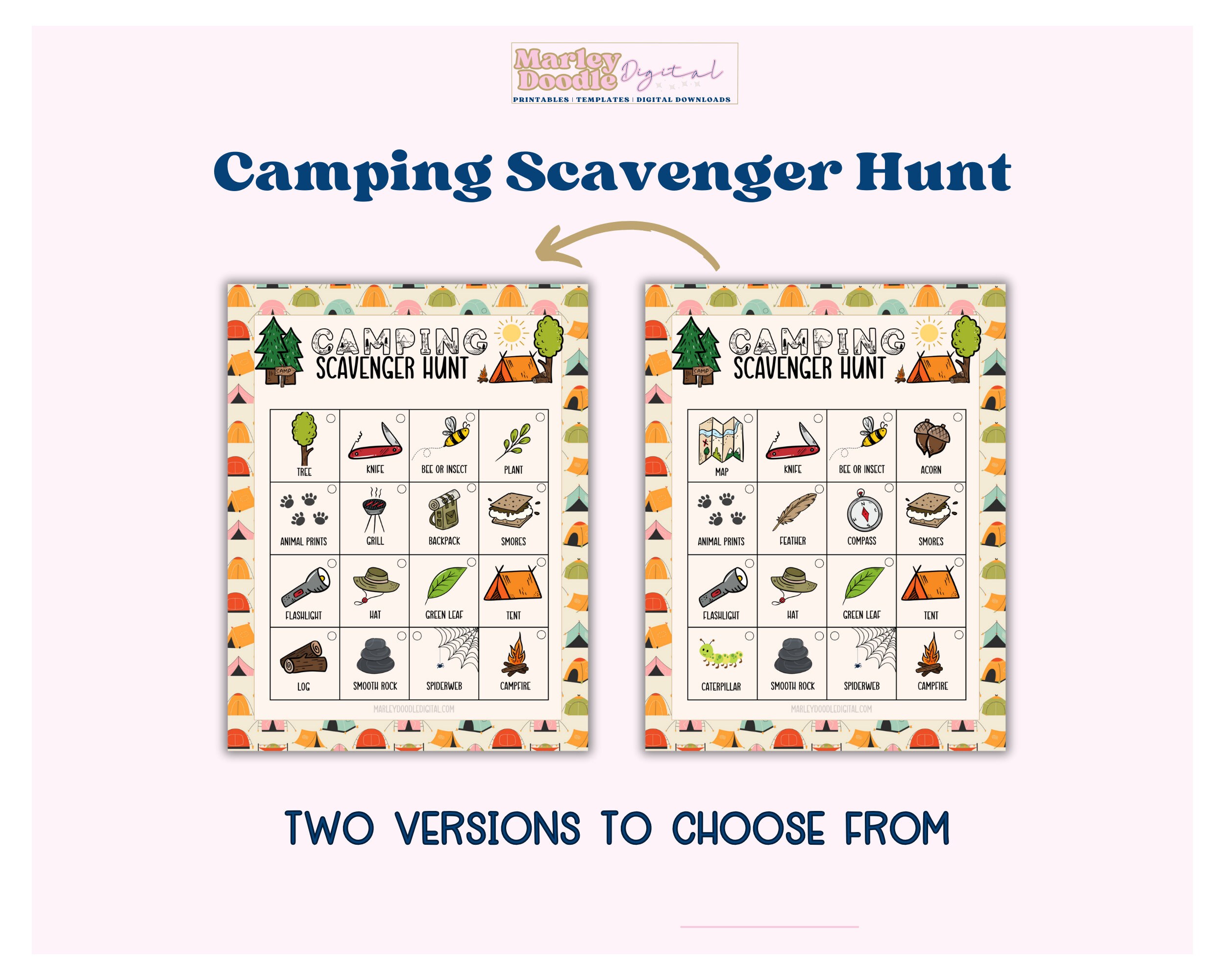 Camping Scavenger Hunt Games for Kids: Summer Camp & Scouts (digital ...