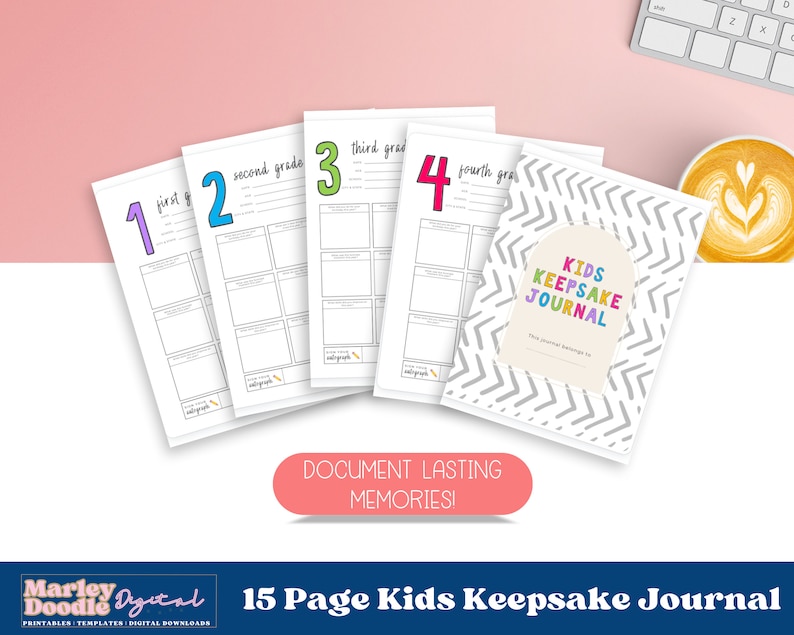 Kids Keepsake Journal Printable School Memory Book - Etsy