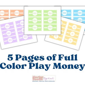 Printable Play Money for Dramatic and Imaginative Play - Etsy