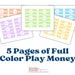Printable Play Money for Dramatic and Imaginative Play - Etsy