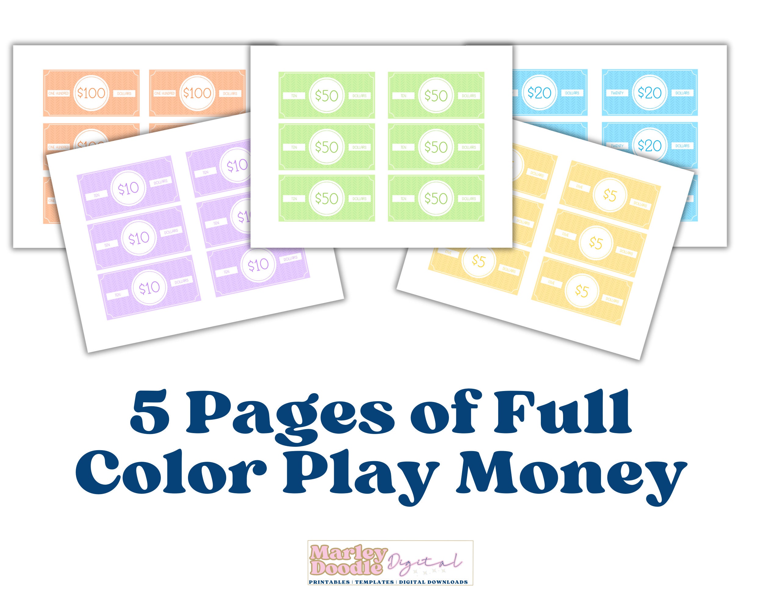 Printable Play Money for Dramatic and Imaginative Play - Etsy