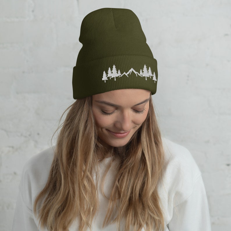 National Park Beanie | Unisex | Embroidered | Nature | Mountains ...