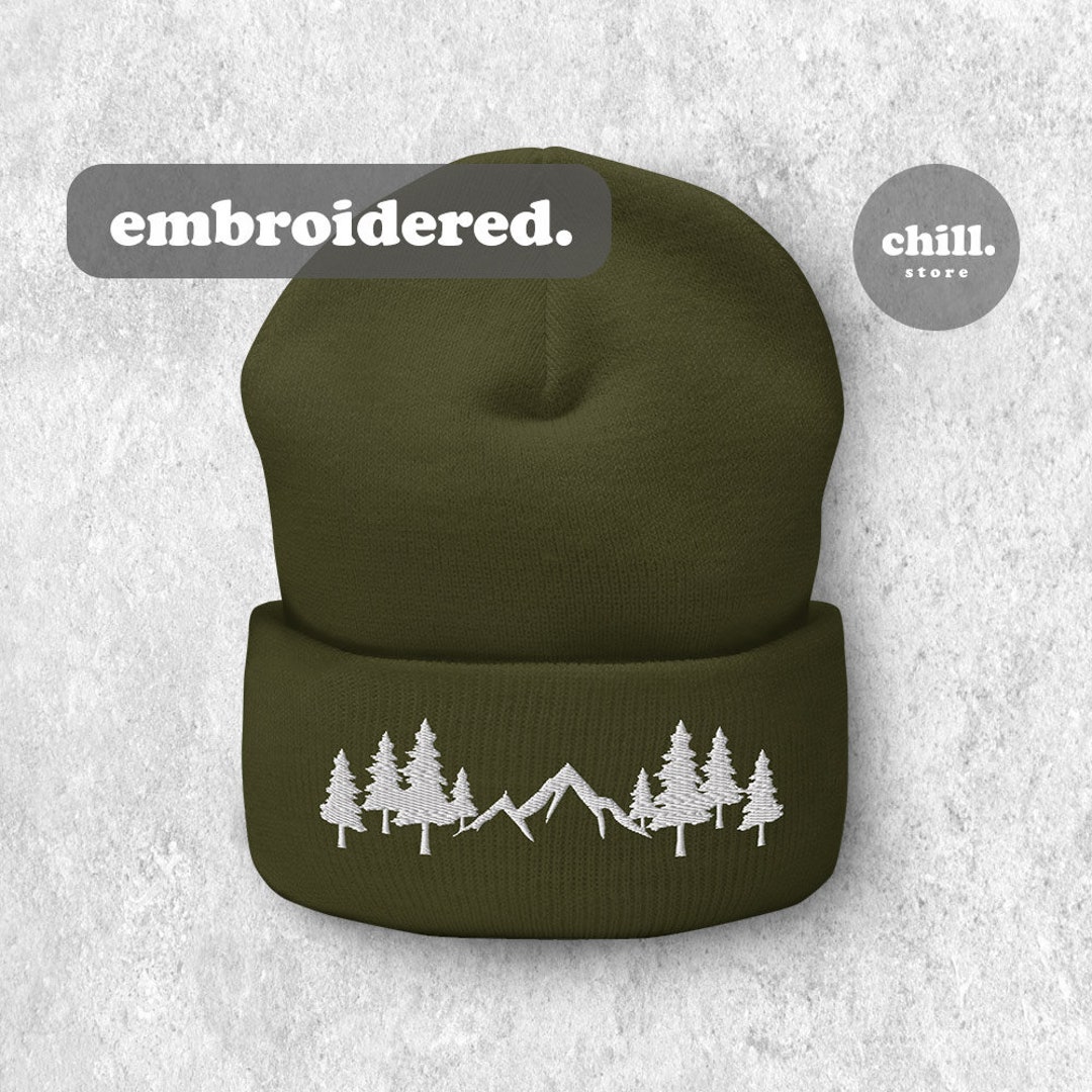 National Park Beanie | Unisex | Embroidered | Nature | Mountains ...