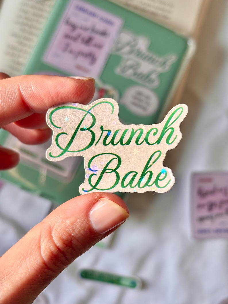Pacote de adesivos Brunch Babe - Decoração holográfica e fosca para e ...
