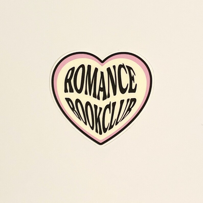 Romance Bookclub Heart Kindle Stickers Pink Bookish Sticker Kindle Kobo ...