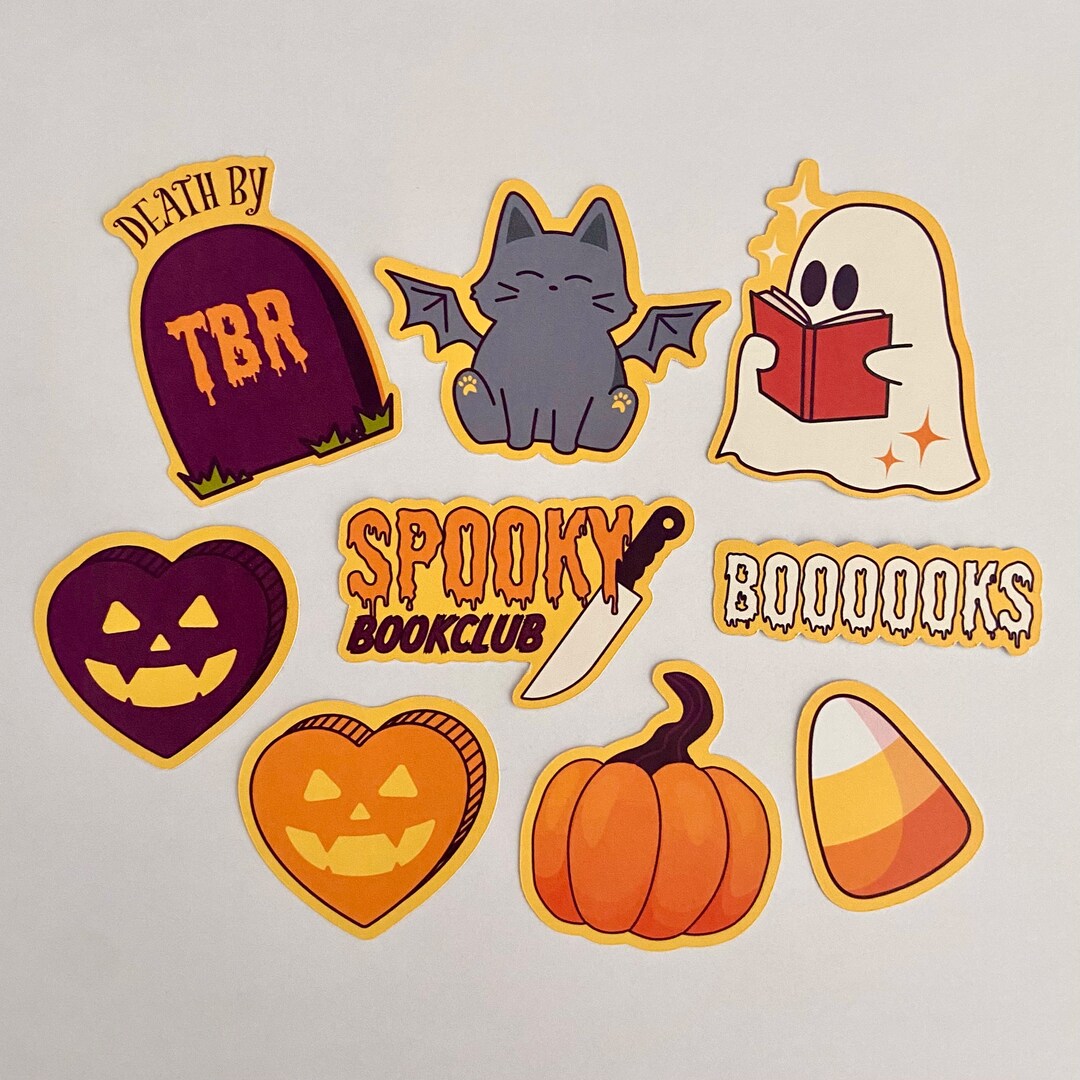 Pack Halloween Stickers Spooky Bookclub Bookish Sticker Pack Kindle ...