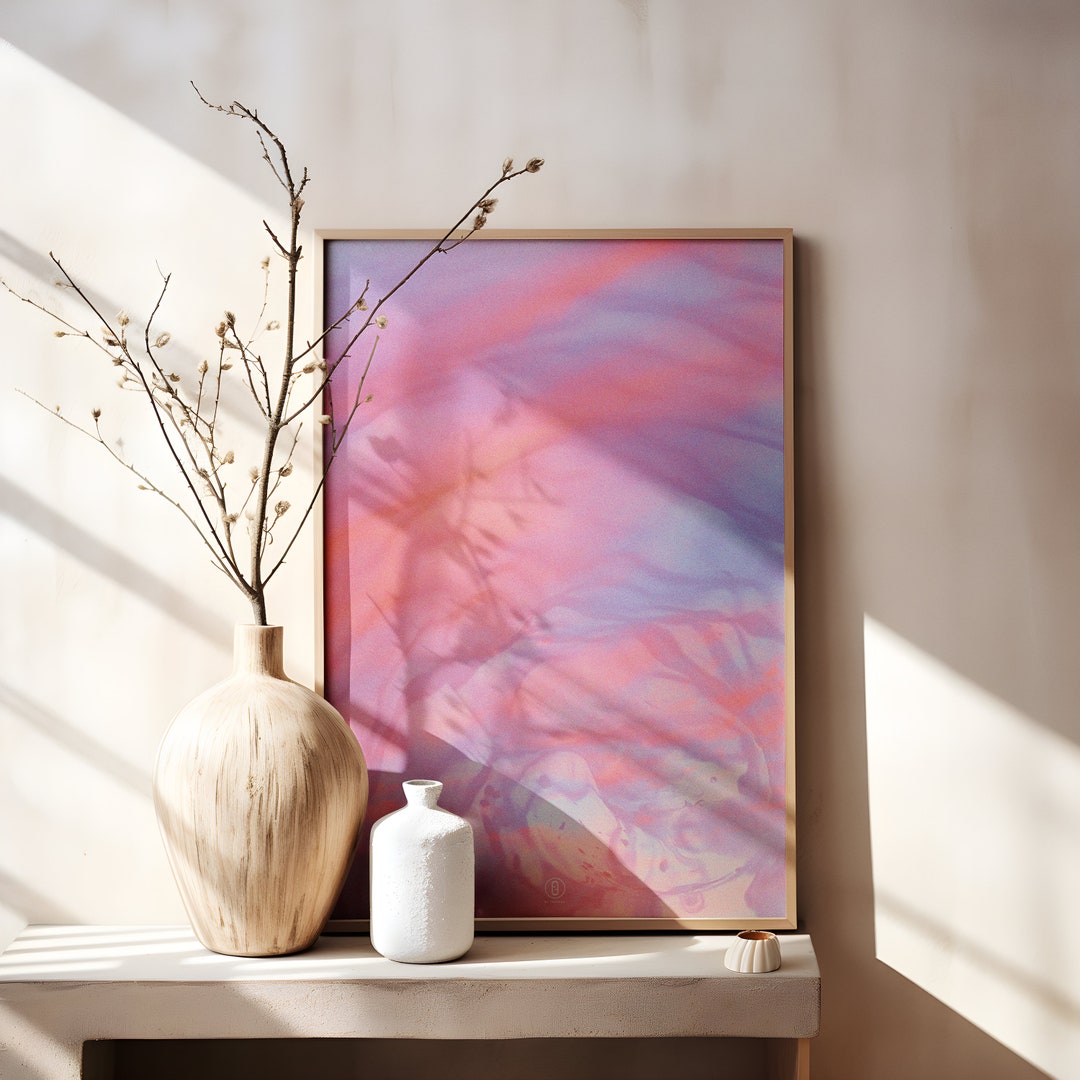 Aura Poster Pink Aura Digital Poster Aura Gallery Wall Spiritual ...