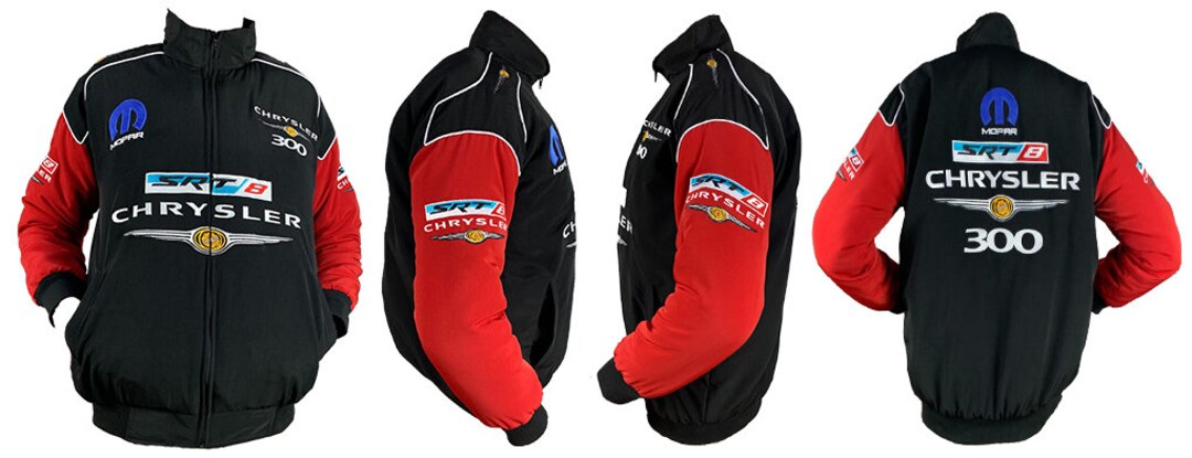 Chrysler Racing Jacket Black and Red Nascar Racing Racing Jacket ...