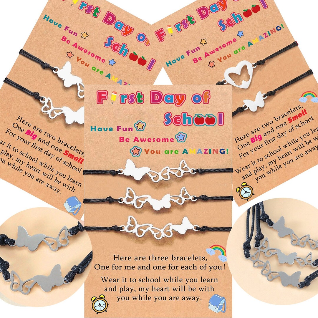 First Day of School Bracelets Back to School Gift Family - Etsy