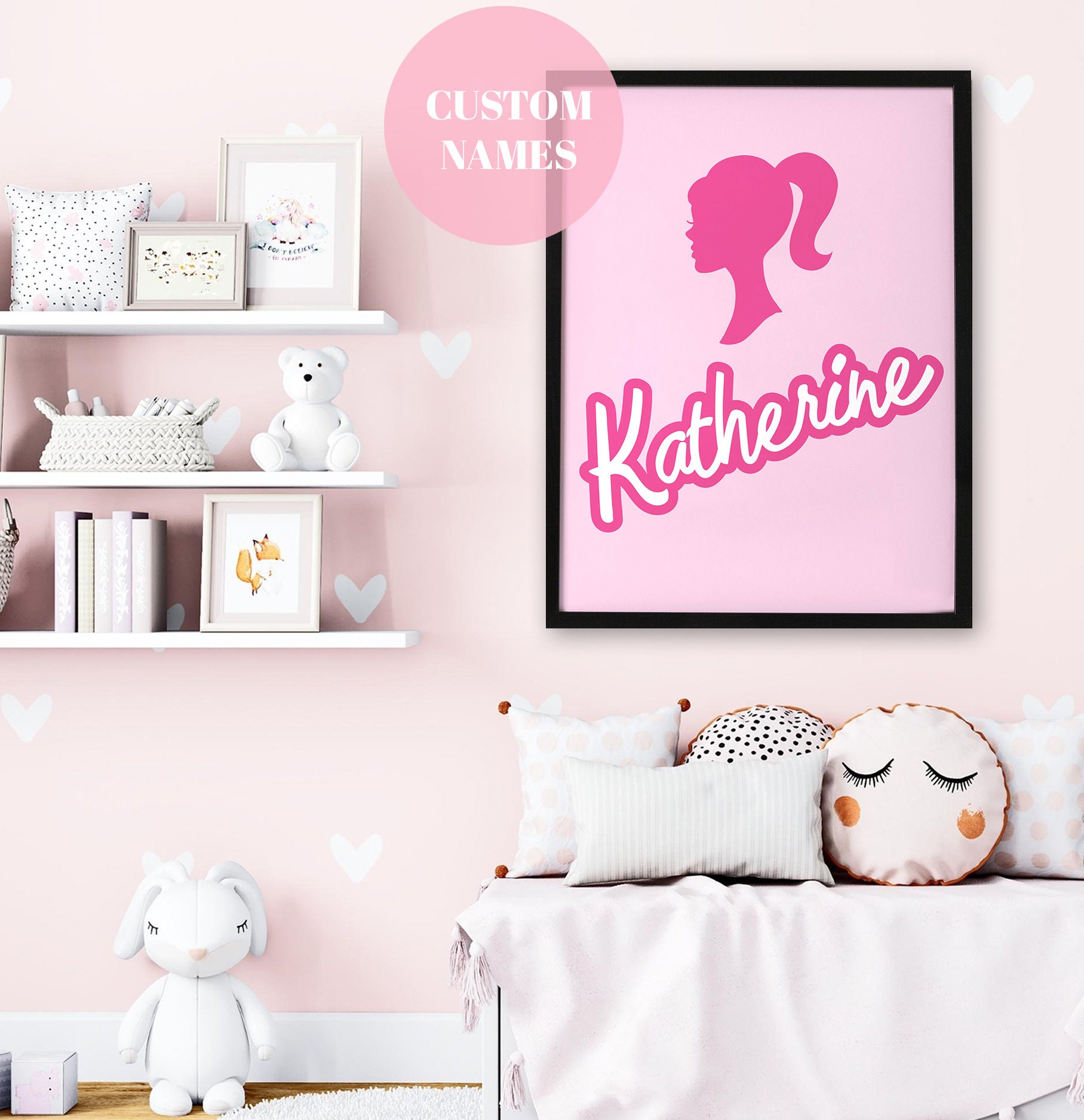 Custom Barbie Name Poster, Barbie Movie Poster sold by Plo Koon Amber ...