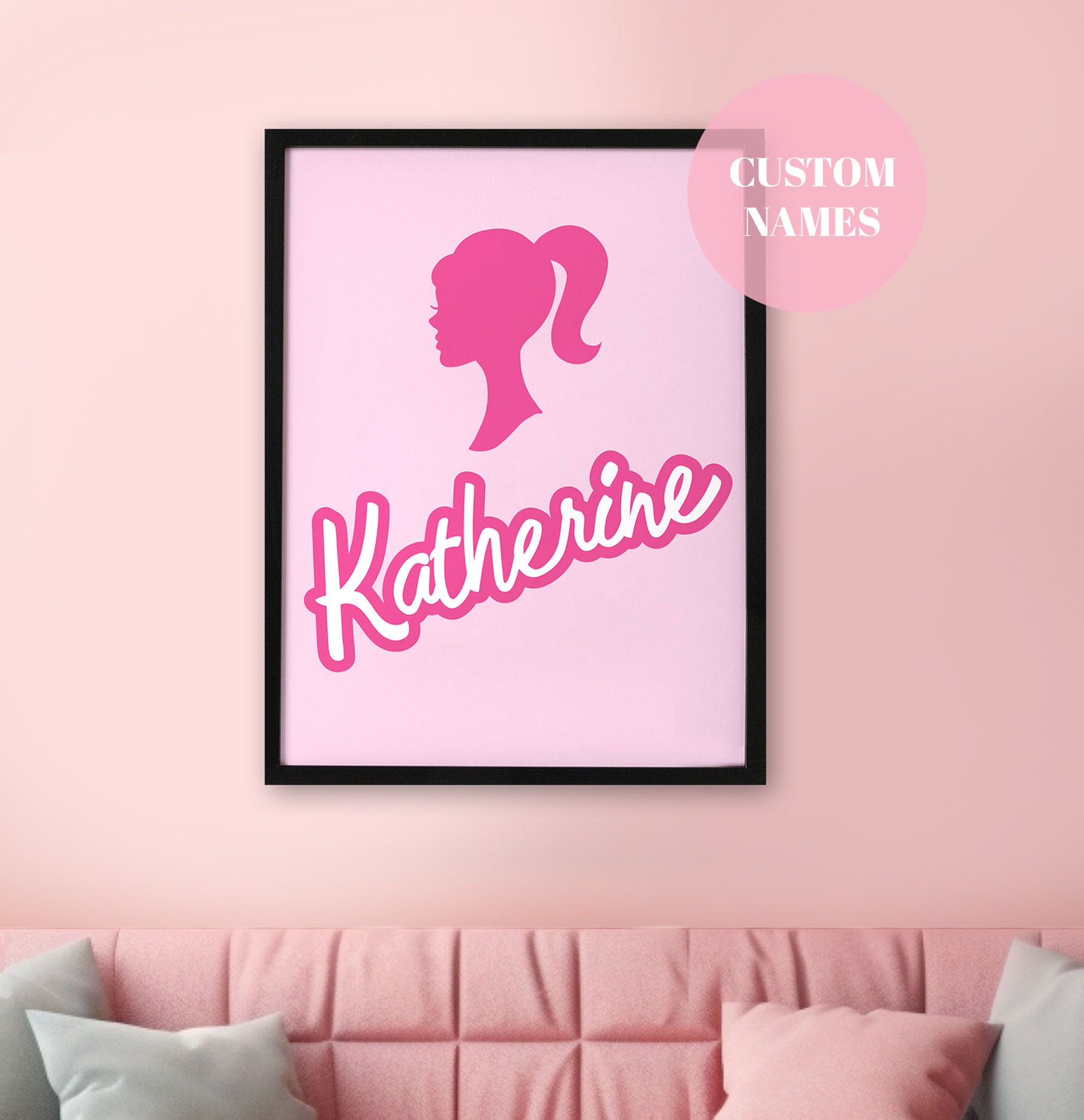 Custom Barbie Name Poster, Barbie Movie Poster sold by Plo Koon Amber ...