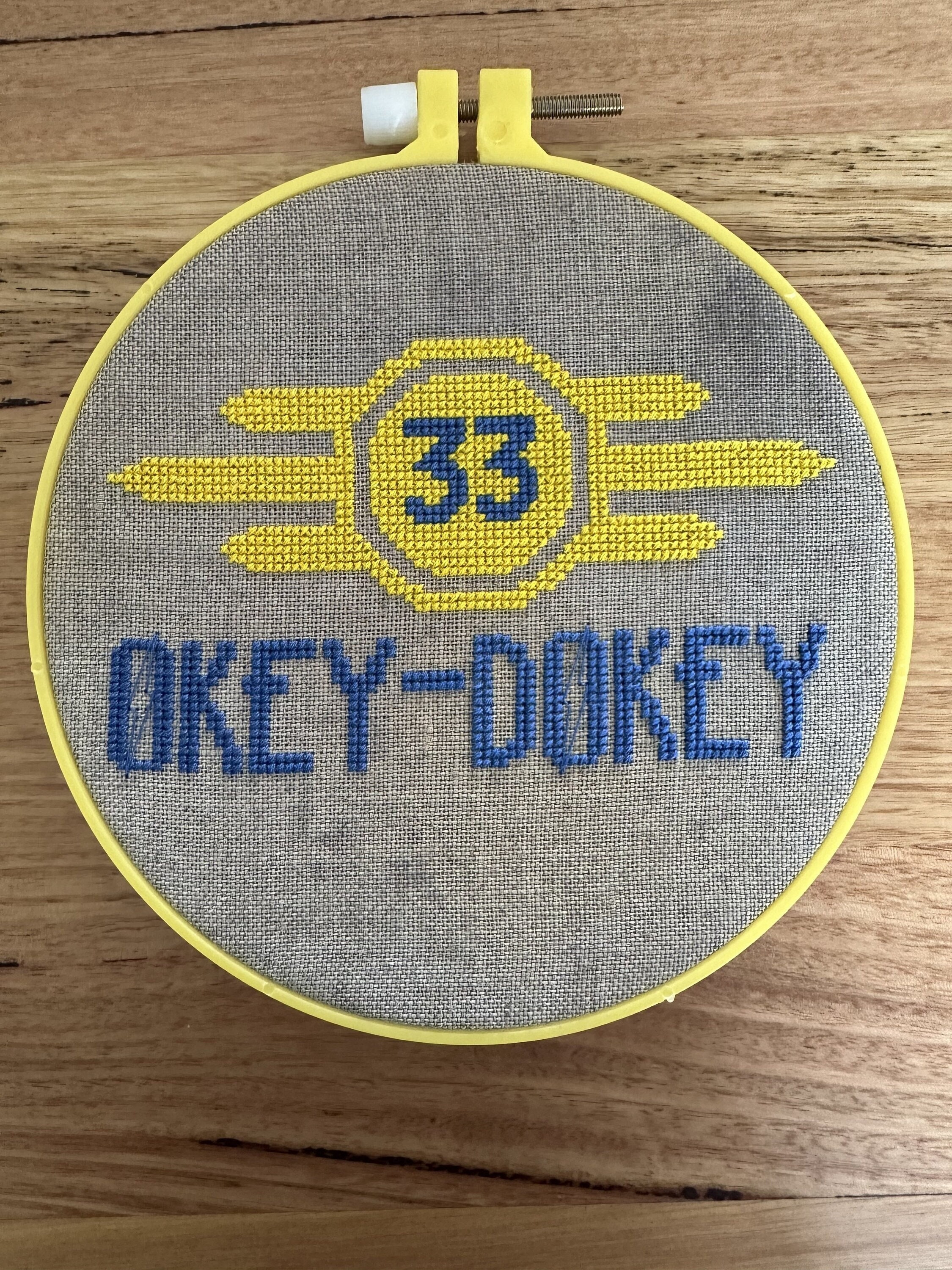 Okey-dokey Fallout Cross Stitch Pattern Chart - Etsy