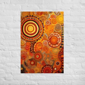 Aboriginal Art Print Sun Land Dream Museum Poster - Etsy