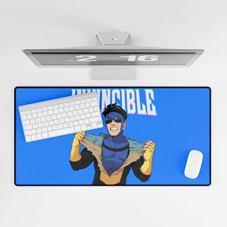 Invincible Superhero Desk Mat: Comic Inspired Gaming Decor - Etsy