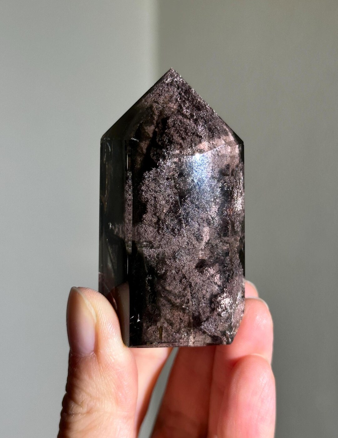 Collector's Grade Rare Purple Pink Garden Quartz Tower Dusty Pink ...