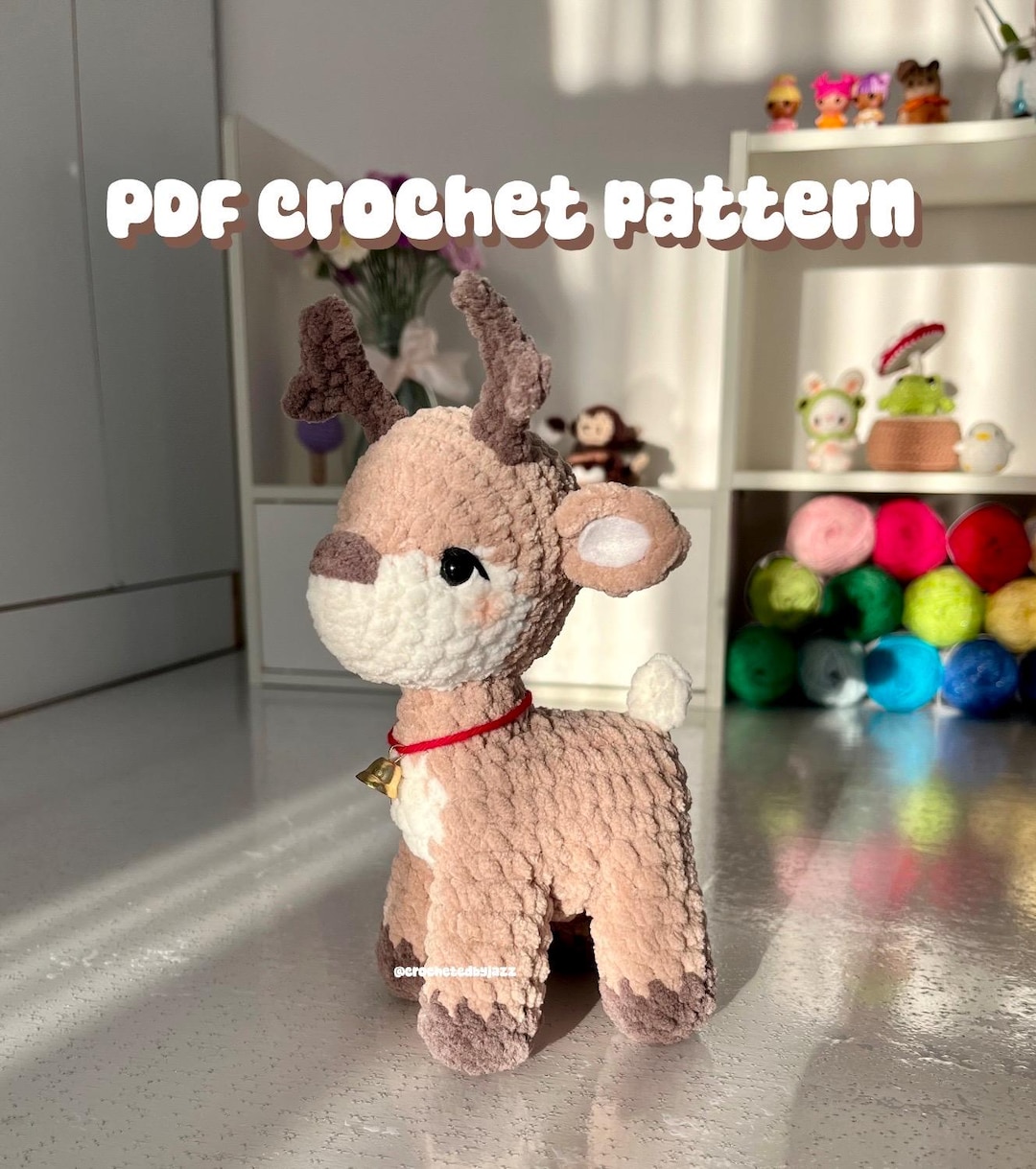 Frances the Fawn Crochet Pattern ONLY PDF File Amigurumi Standing Deer ...